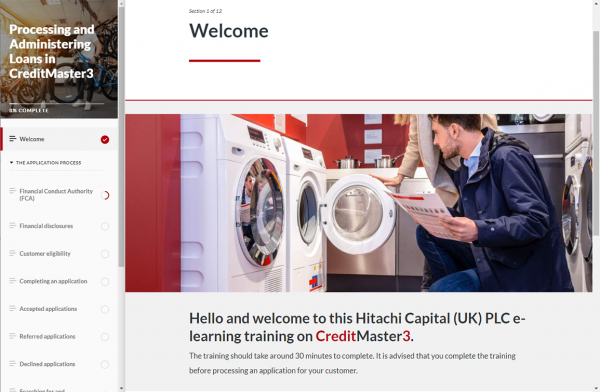 Hitachi Capital screenshot – Interactive Solutions